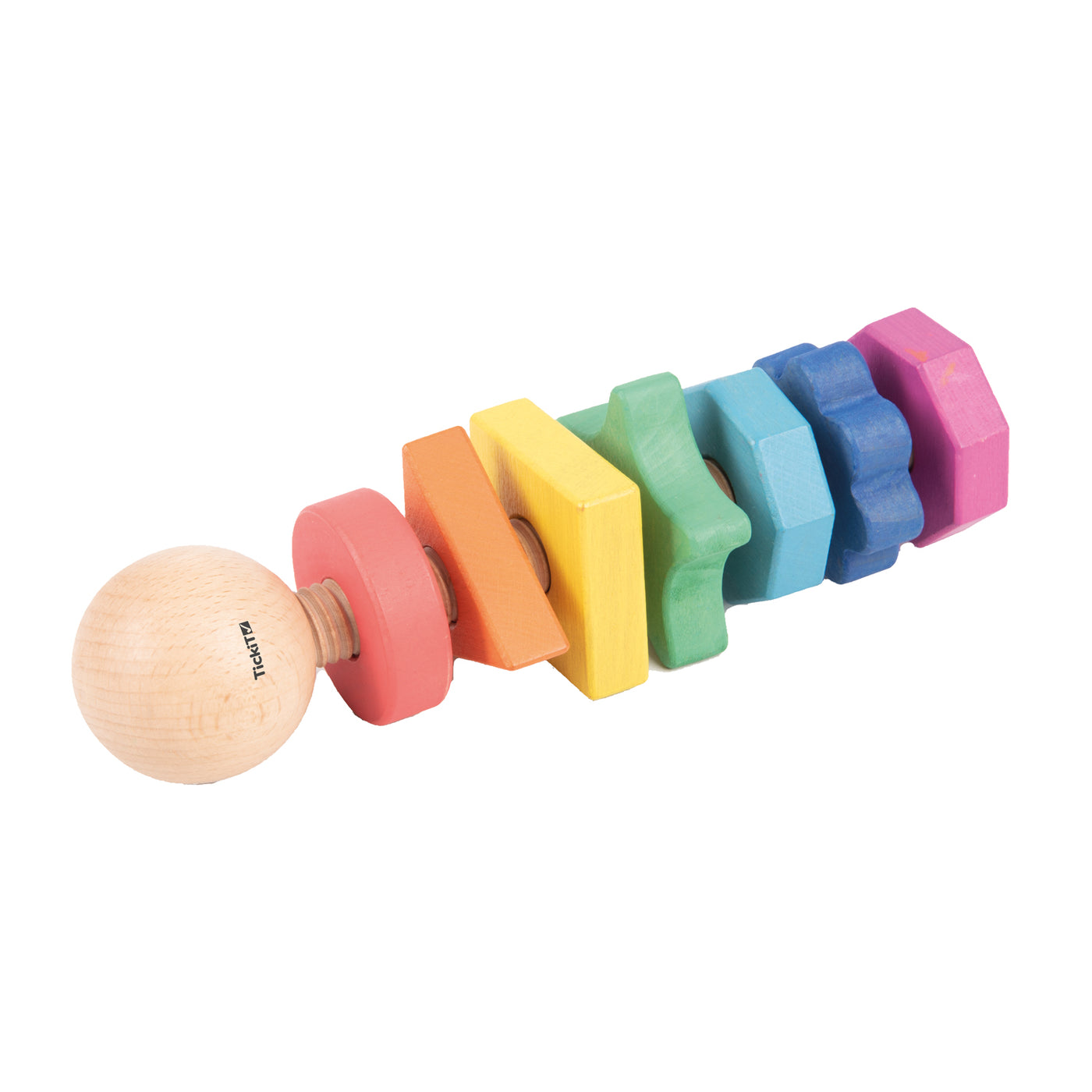 Tickit houten shape twister in regenboogkleuren – The Mini Story